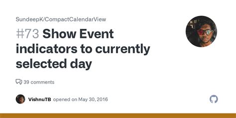 Show Event Indicators To Currently Selected Day Issue SundeepK CompactCalendarView GitHub