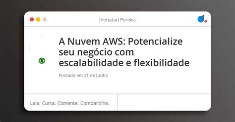 A Nuvem Aws Potencialize Seu Negócio Com Escalabilidade E Flexibilidade