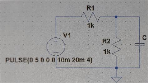 Solved Use Ltspice To Simulate The Circuit With C1uf And