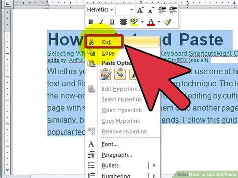How To Cut And Paste Steps With Pictures WikiHow