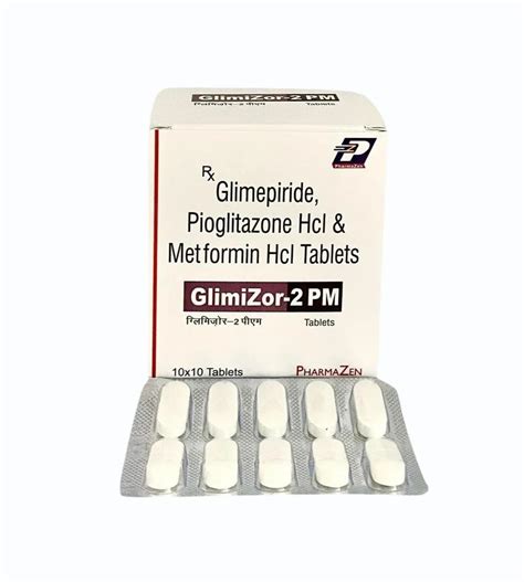 Glimepiride Pioglitazone Hydrochloride Metformin Hcl Tablets At Rs 137