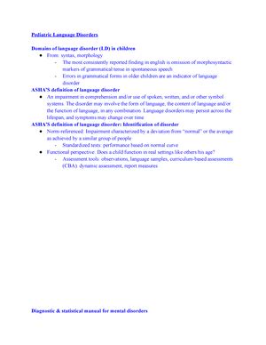 CSD CSD 200 Notes Section 2 Aphasia Definition Of Aphasia Partial Or Total Loss Of The