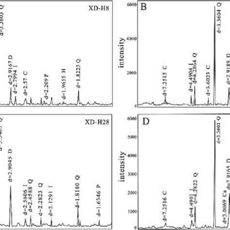 Xrd Patterns Of Selected Samples From The Xingdian Section Q Quartz Download Scientific