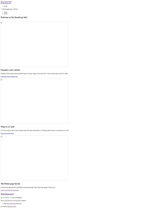 Fresh Install Empty Design Access Denied Backdrop Forum