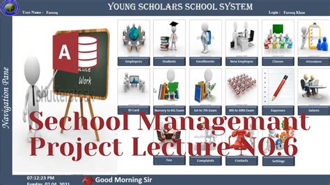 School Management System Project In Ms Access Lecture No 6 Youtube