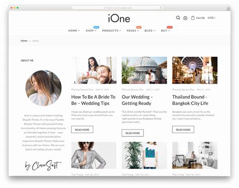 Shopify Blog Page Template