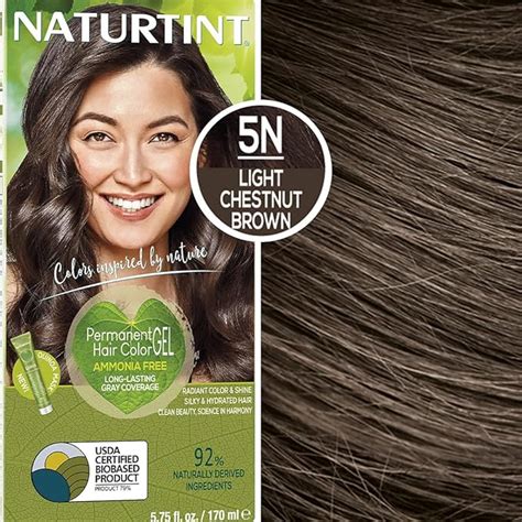 Naturtint 5n Permanent Light Chestnut Brown Haircolor Kit