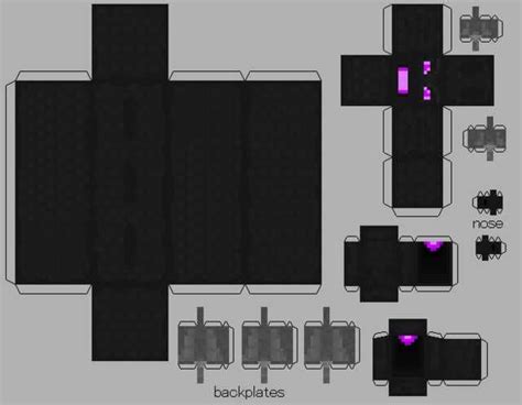 Enderdragon Papercraft Paper Crafts Minecraft Ender Dragon Minecraft Crafts