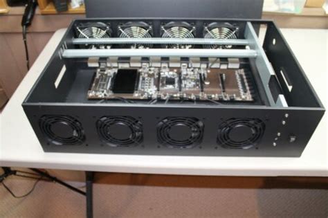 Buy 8 Gpu Mining Rig Case Motherboard Intel Cpu Power Supply Ram 8 Fans