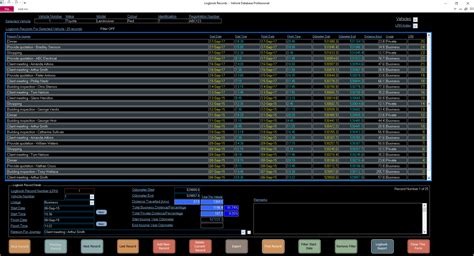 Vehicle Database Professional Track Service And Expenses
