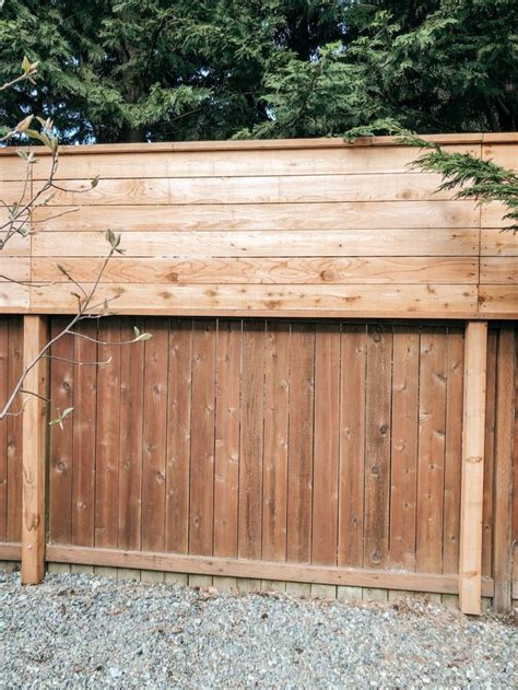 DIY Horizontal Privacy Fence How To Build A Horizontal Privacy Fence Extension Attached To An