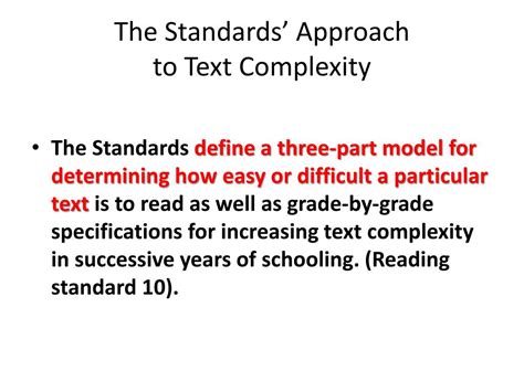 PPT Text Complexity PowerPoint Presentation Free Download ID