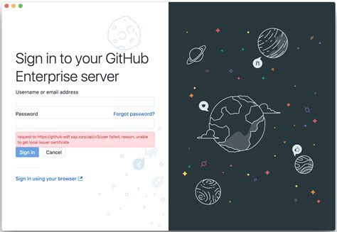 Depthzeroselfsignedcert Error On Github Enterprise · Issue 1895 · Desktopdesktop · Github