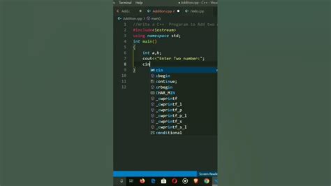 C Program To Add Two Number By Ensideofme Shorts 🔥 Youtube