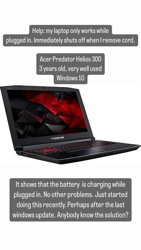 Help Laptop Only Works While Plugged In R Laptops