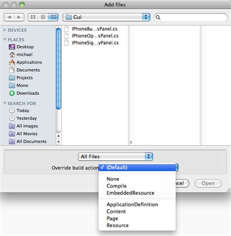 Monodevelop Tips Build Actions · Mhutch