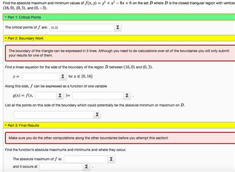 Solved Find The Absolute Maximum And Minimum Values Of F X Chegg