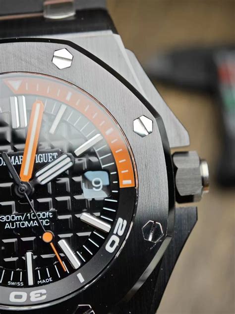 APS Factory Replica Audemars Piguet Diver 15707 Ceramic Black & White ...