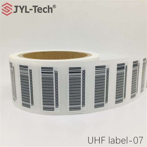 Uhf Epc Class1 Gen2 Barcode Printing Ucode 8 Rfid Paper Garment Labels Uhf Rfid Apparel Tag