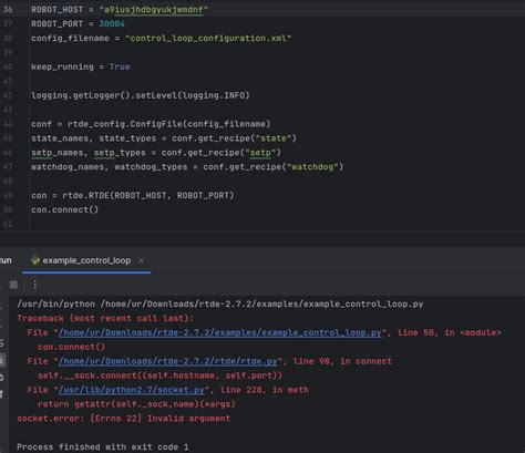 rtde connection issue with eexternal ccontrol urcap on docker image technical questions
