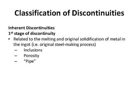 Classification Of Discontinuities Classification Of Discontinuities Definitions Discontinuity