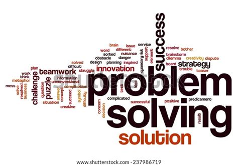 Problem Solving Word Cloud Concept Stock Illustration 237986719