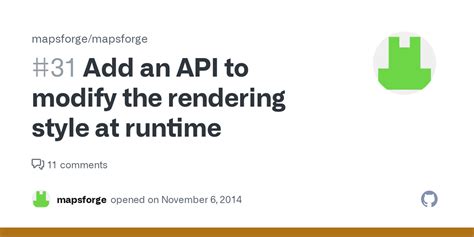 Add An Api To Modify The Rendering Style At Runtime · Issue 31