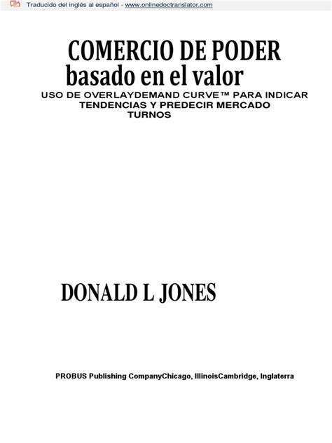Value Based Power Trading Español Pdf