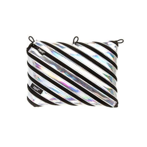 Zipit, piórnik typu saszetka, Metallic Jumbo Pouch, srebrny - Zipit ...