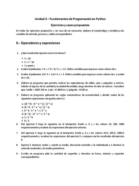 02 02 In413 Fundamentos De Programación En Python Guía Laboratorio Y Casos Propuestos Pdf