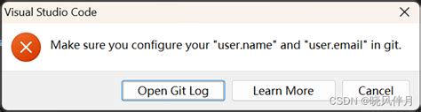 Vscode Make Sure You Configure Your User Name And User Email In Git