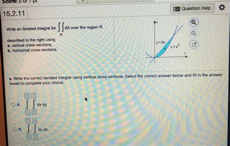 Solved Score U Ot I Pl Question Help 15211 Write An