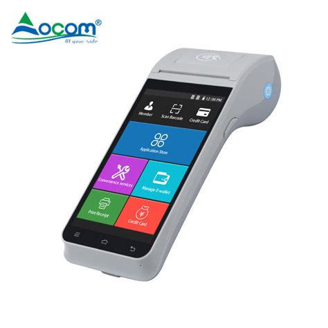 Android Fingerprint POS System Handheld Android POS Receipt Printer Handheld POS Terminal