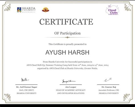Ayush Harsh On Linkedin Aws Cloudcomputing Shardauniversity Professionaldevelopment