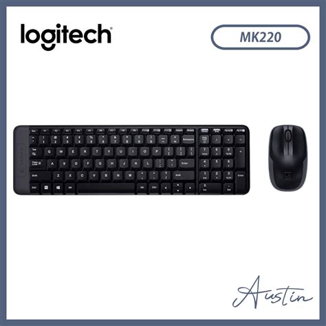 『現貨』[logitech 羅技]無線滑鼠鍵盤組 Mk220 蝦皮購物