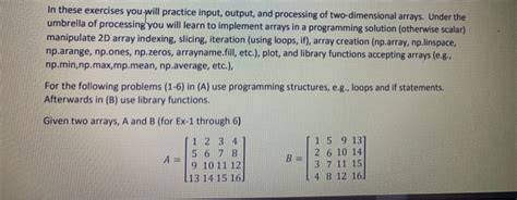 Solved In These Exercises You Will Practice Input Output Chegg