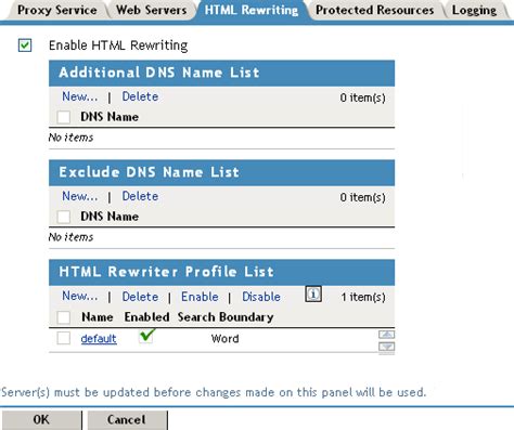 Netiq Doc Novell Access Manager 31 Sp3 Access Gateway Guide Configuring Html Rewriting