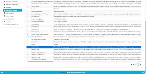 Service Features Push To Talk