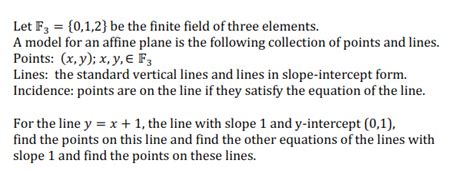 solved let f3 {0 1 2} be the finite field of three elements