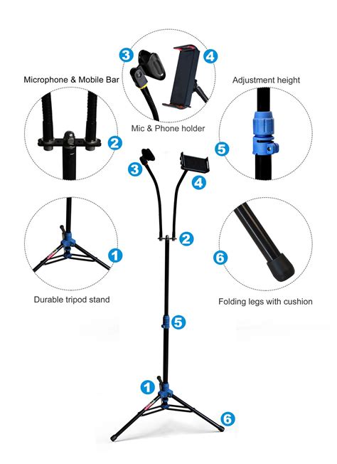 Galux Gmp 610 Gooseneck Microphone Stand Dagna Music