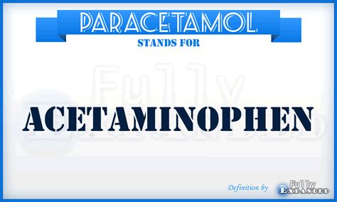 Acetaminophen Anatomy Definition At Mia Fortune Blog