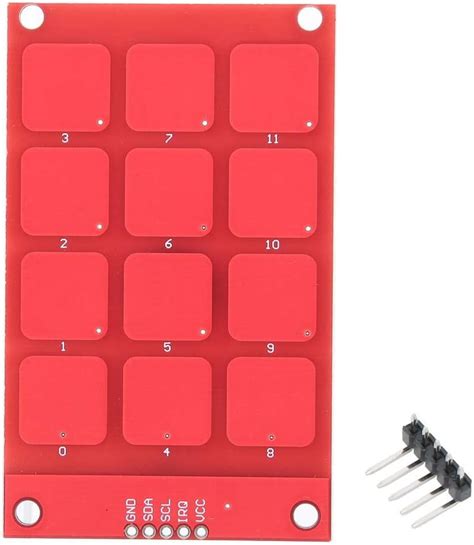 zhaagrj mpr121 3 3v capacitive touch keypad sensor keyboard 12 buttons high sensitive i2c output