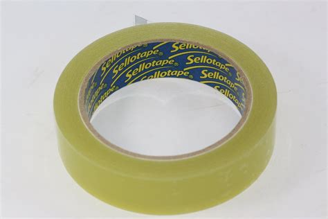 2 X 24mm X 66m Rolls Of Sellotape Original Golden Sticky Tape Henkel