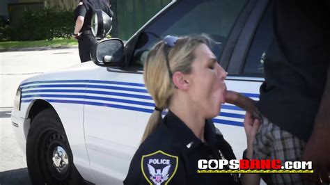 Bisexual Cops Fuck BLACK Criminal Next To PATROL Bisexual Cops Fuck BLACK Criminal Next To PATROL