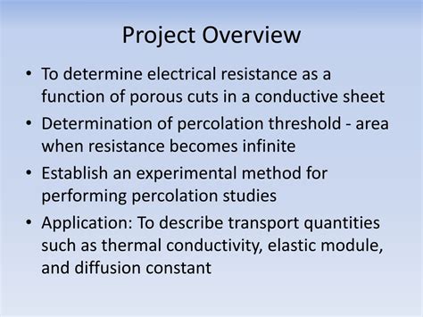 Ppt Percolation Effects On Electrical Resistivity And Electron Mobility Powerpoint