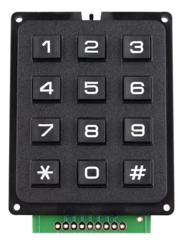 Teclado Matricial Rígido De 4x3 Caracteres Arduino Pic Avr