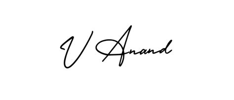 88 V Anand Name Signature Style Ideas Fine Esignature