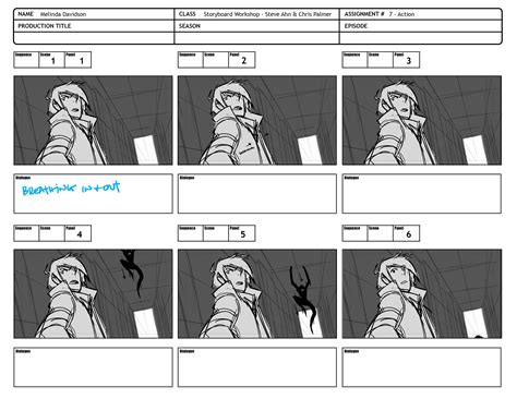 Storyboarding Action Behance