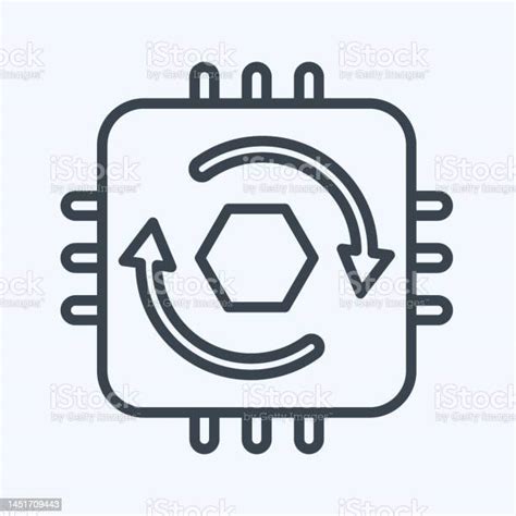 아이콘 시간주기 일관성 기계 학습 기호와 관련이 있습니다 선 스타일 심플한 디자인 편집 가능 간단한 그림입니다 간단한 벡터 아이콘 감정에 대한 스톡 벡터 아트 및 기타