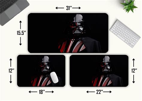 Darth Vader Desk Mat Starwars Keyboard Mat Sci Fi Extra Large Mouse Pad Mouse Mat Desk Pad